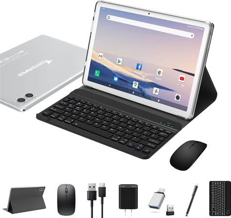 2 In 1 Tablet 10 Inch Android 14 Tablet With Keyboard 64gb
