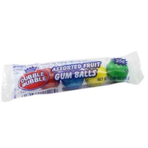 Dubble Bubble Gum Balls Assorted Fruit Four Pack Price Marked 36 Pacific Candy Wholesale