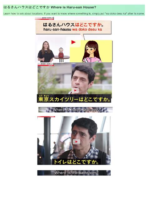 Where Is Haru San House Sample Nihongo Conversation Pdf