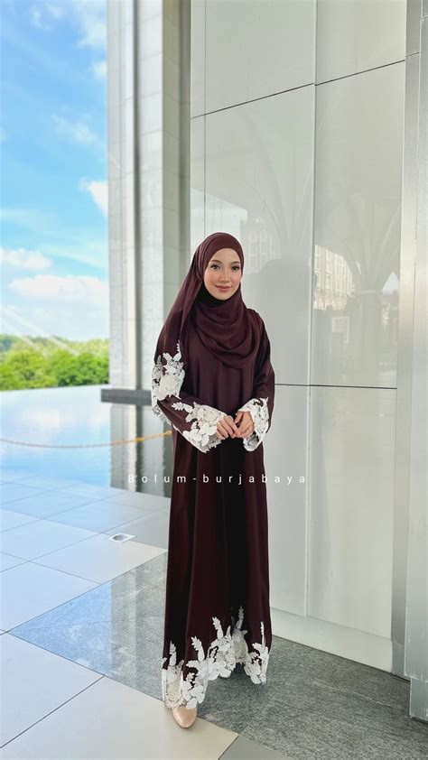 Abaya Jubah Dubai Bolum Brown By Burjabaya Burj Abaya Abaya Jubah
