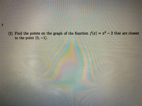 Solved Find The Points In The Graph Of The Function F X Chegg Com