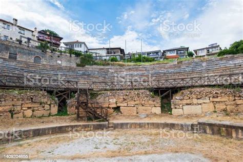 마케도니아의 오흐리드 호수 의 골동품 극장 0명에 대한 스톡 사진 및 기타 이미지 Istock