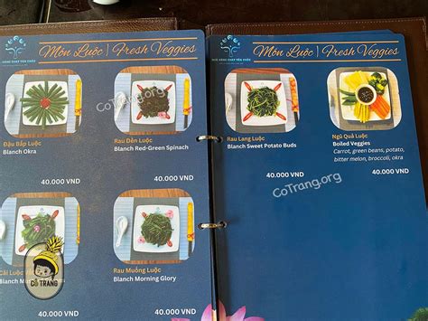 Nhà Hàng Chay Tâm Châu 50 Lê Mạnh Trinh Menu Review
