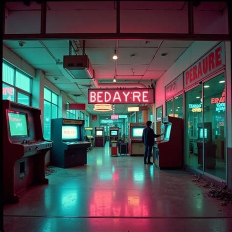 Free Neon Arcade Dreams Image Vaporwave Arcade Neon Download At Stockcake