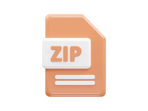Zip File Format Folder Vector 3d 26134756 Vector Art At Vecteezy