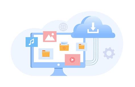 Téléchargement De Fichiers Du Système Cloud Conception De Protection De