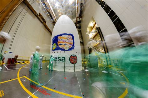 Esa Juice Encapsulated In Ariane 5 Fairing