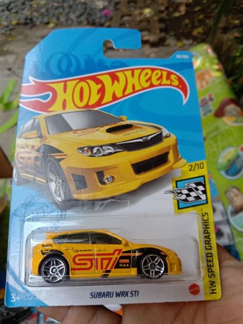 Hot Wheels Subaru Wrx Sti Yellow Lazada Ph