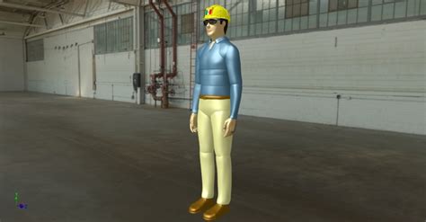 Working Man Step Iges 3d Cad Model Grabcad
