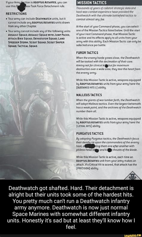 If Your Arm Tion Is Adeptus Astartes You Can Use This Ear Task Force