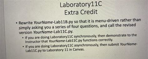 solved rewrite yourname lab11b py so that it is