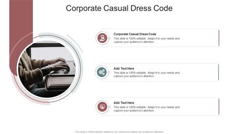 Corporate Casual Dress Code In Powerpoint And Google Slides Cpb PPT