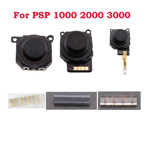For Psp 1000 2000 3000 3d Analog Joysticks Thumb Stick Cap Button Conductive Rubber Bar