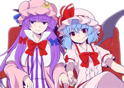 Remilia Scarlet And Patchouli Knowledge Touhou And 1 More Drawn By