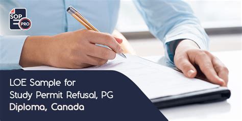 Sample Loe For Study Permit Refusal Pg Diploma Canada Sop Pro