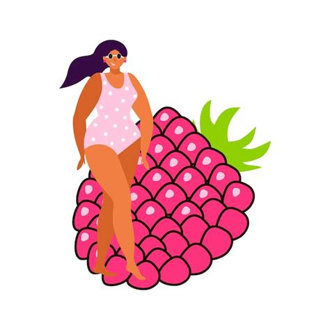 Premium Vector Girl With Fruit