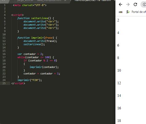 Números Pares Del 1 Al 100 Lógica De Programación Conceptos