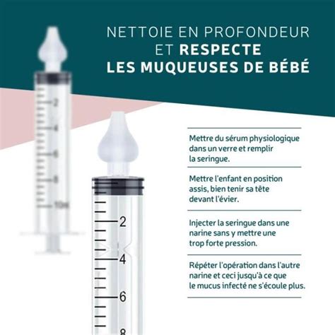 Lot de 2 seringues bébé lavage nasal PHARMACIE Cdiscount