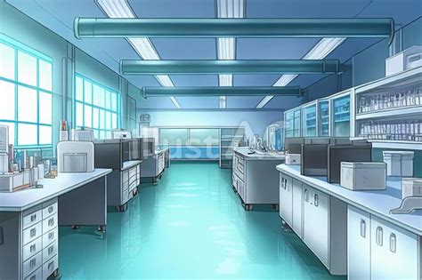 実験室の風景画 研究所 病院 理科室イラスト No 23523903無料イラストフリー素材ならイラストAC