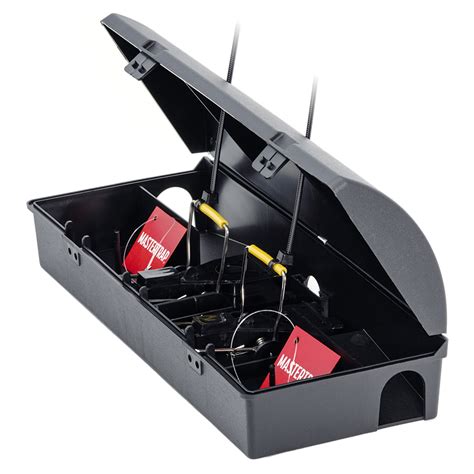 Mastertrap Mouse Bait Station With Two Snap Traps Pch