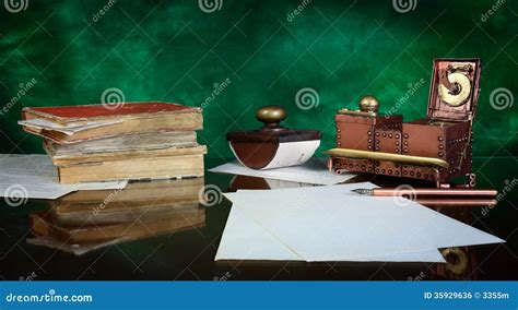 Writing Implements Stock Photo Image Of Copper Oldfashioned 35929636