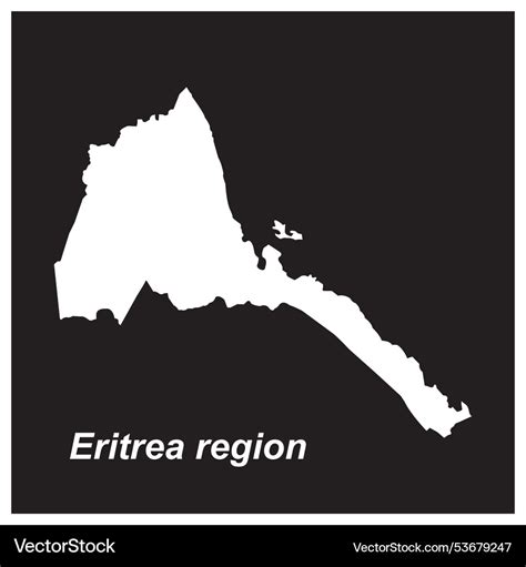 Eritrea Region Map Royalty Free Vector Image VectorStock