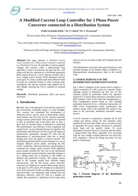 Pdf A Modified Current Loop Controller For 3 Phase Vol2