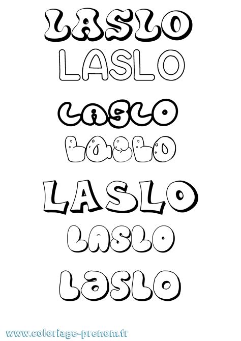 Coloriage Du Prénom Laslo à Imprimer Ou Télécharger Facilement