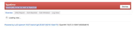 Luci App Adblock Result 0 Trim Is Not A Function Issue 3931