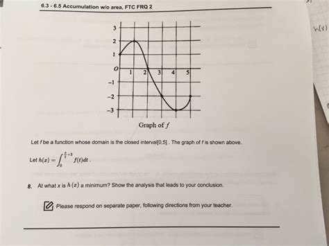 Solved 6 3 6 5 Accumulation W O Area Ftc Frq 2 H X Graph
