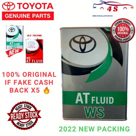 ORIGINAL TOYOTA ATF WS AUTO OIL AVANZA F653 2016 VIOS NCP93 NCP150