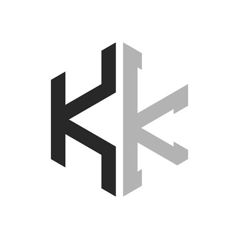 Premium Vector Modern Unique Hexagon Letter Kk Logo Design Template