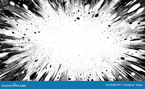 An Explosive Moment Captured In A Monochromatic Photograph Generative