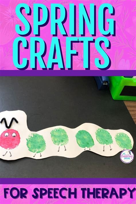 Spring Crafts For Speech Therapy Thedabblingspeechie Spring Crafts