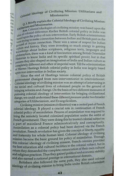 CNI Utilitarians And Missionaries Political SC Studocu