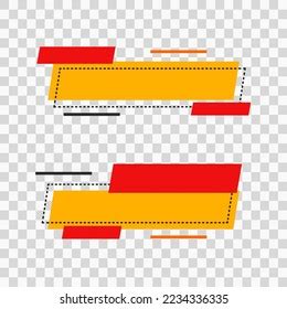 Red Yellow Sale Text Box Banner Stock Vector Royalty Free 2234336335