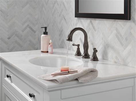 Two Handle Widespread Pull Down Bathroom Faucet In Venetian Bronze 3597