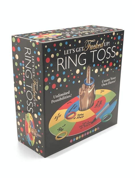 Bg103 Lets Get Fucked Up Ring Toss Game Little Genie