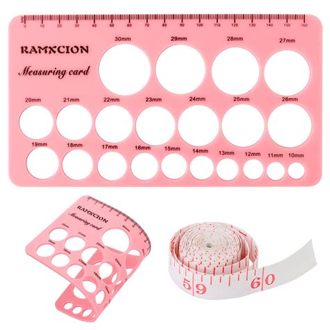 Buy Silicone Nipple Ruler For Pump Flange Sizing Soft Measurement Tool For New Mothers Pink