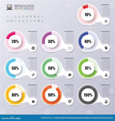 百分比图介绍设计元素 Infographics 向量 向量例证 插画 包括有 图表 收入 部分 数据 66161215