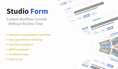 Studio Form Custom Webflow Funnels Without The Dev Time Steemhunt
