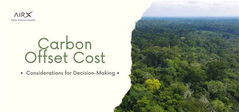 Carbon Offset Cost Factors And Considerations For Decision Making