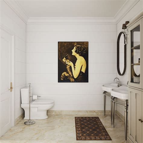 Glossy Classic Marble Bathroom Tile Design Livspace