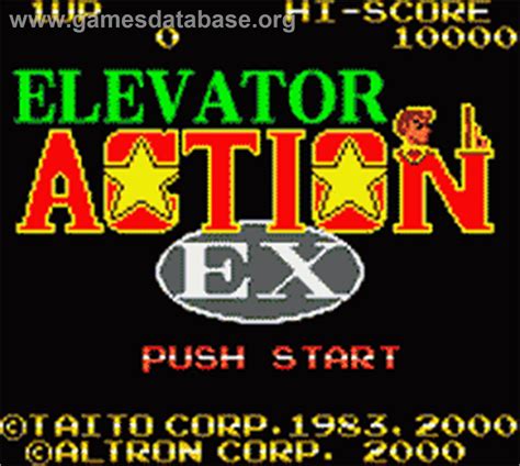 Elevator Action Nintendo Game Boy Color Artwork Title Screen