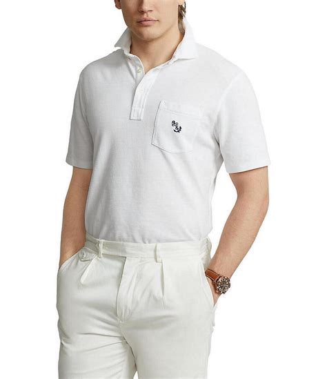 Polo Ralph Lauren Classic Fit Anchor Mesh Short Sleeve Polo Shirt