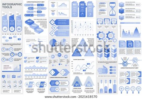 Bundle Infographic Elements Data Visualization Vector Stock Vector