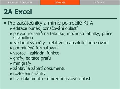 Informatick Kolen F Office Pro Plus Ppt St Hnout