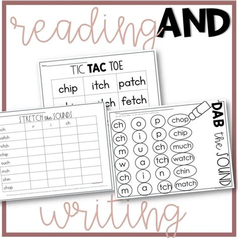 Ch Tch Digraph Trigraph Decodable Science Of Reading Fluency Center Games