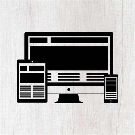 Responsive Svg Web Design Illustration For Mockup Phone And Etsy