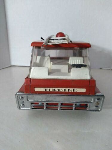 Vintage 1960s Structo Turbine Fire Truck 13 Long Pressed Steel